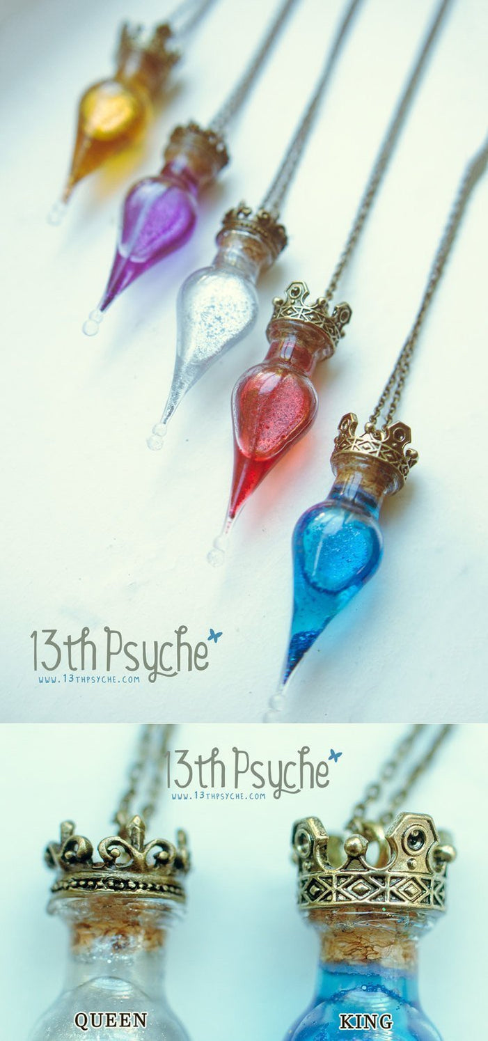Handmade Magic potion bottle pendant necklace | 13thPsyche– 13th Psyche
